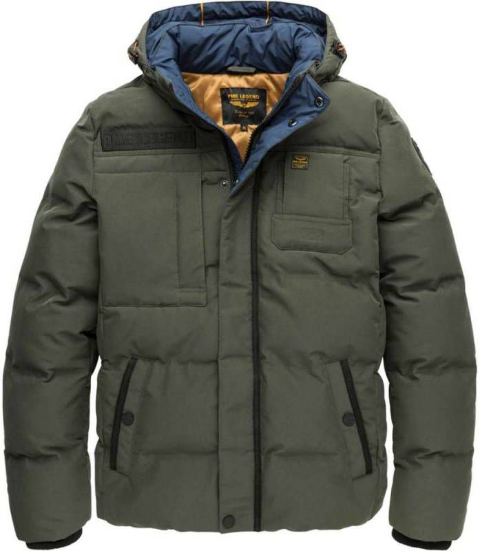 PME Legend Hooded jacket snowburst 2.0 jet black Winter Jassen Zwart ...