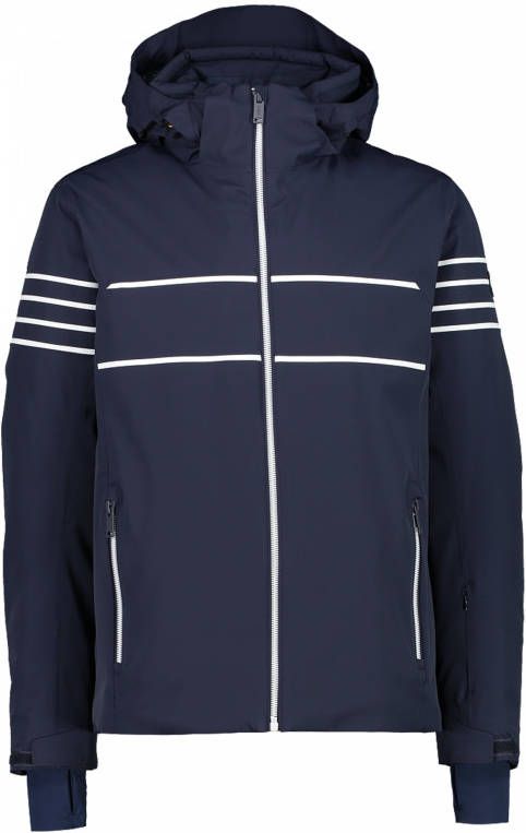 CMP Man Ski Jacket Zip Hood Jas Blauw - Jassenshoponline.nl